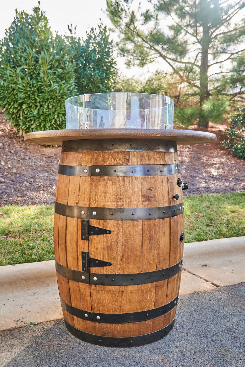 Whiskey Barrel Fire Pit - Etsy