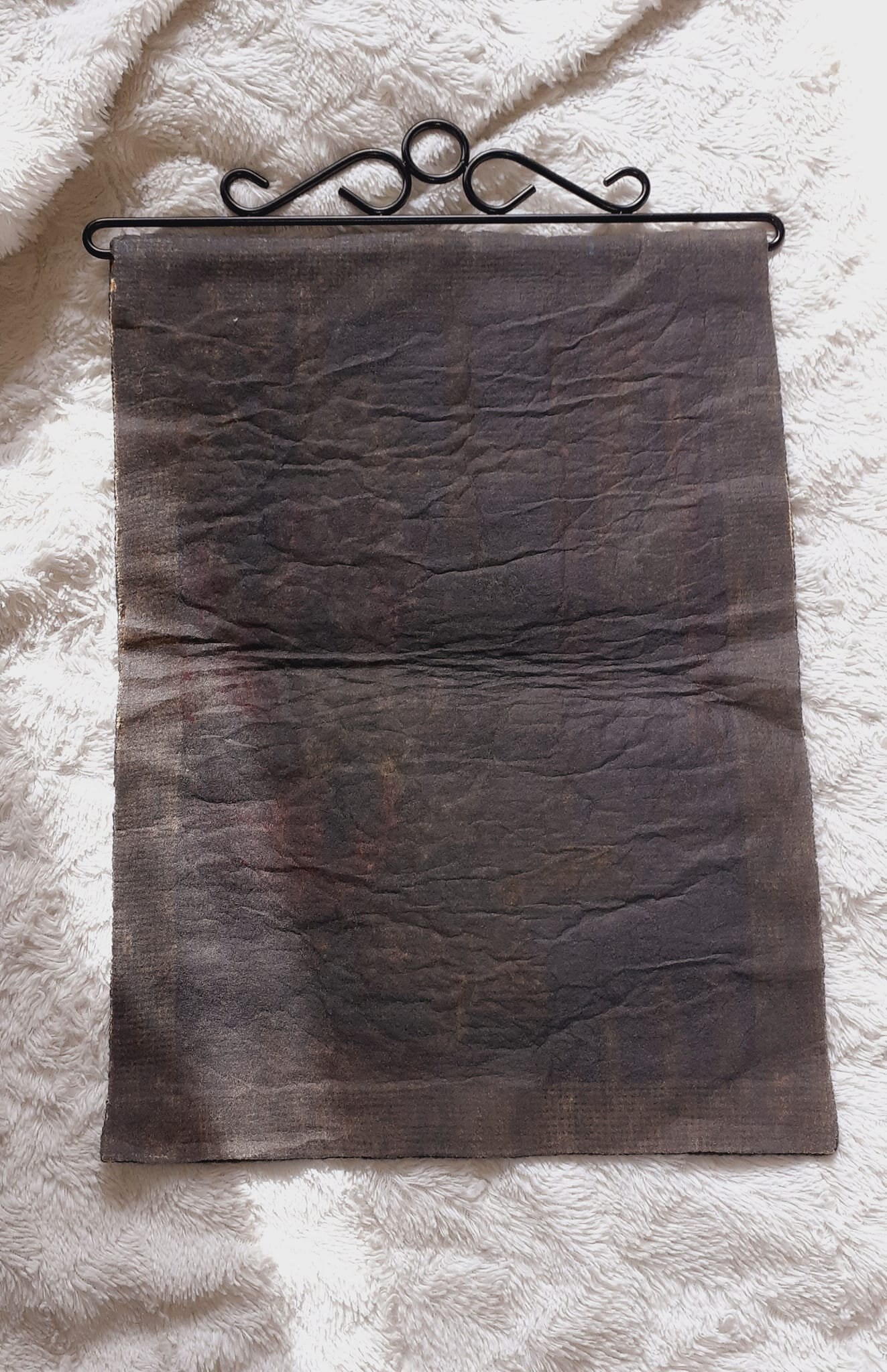 Hand-embroidered Tapestry With Wool Yarn in Twisted Stitching With the ...