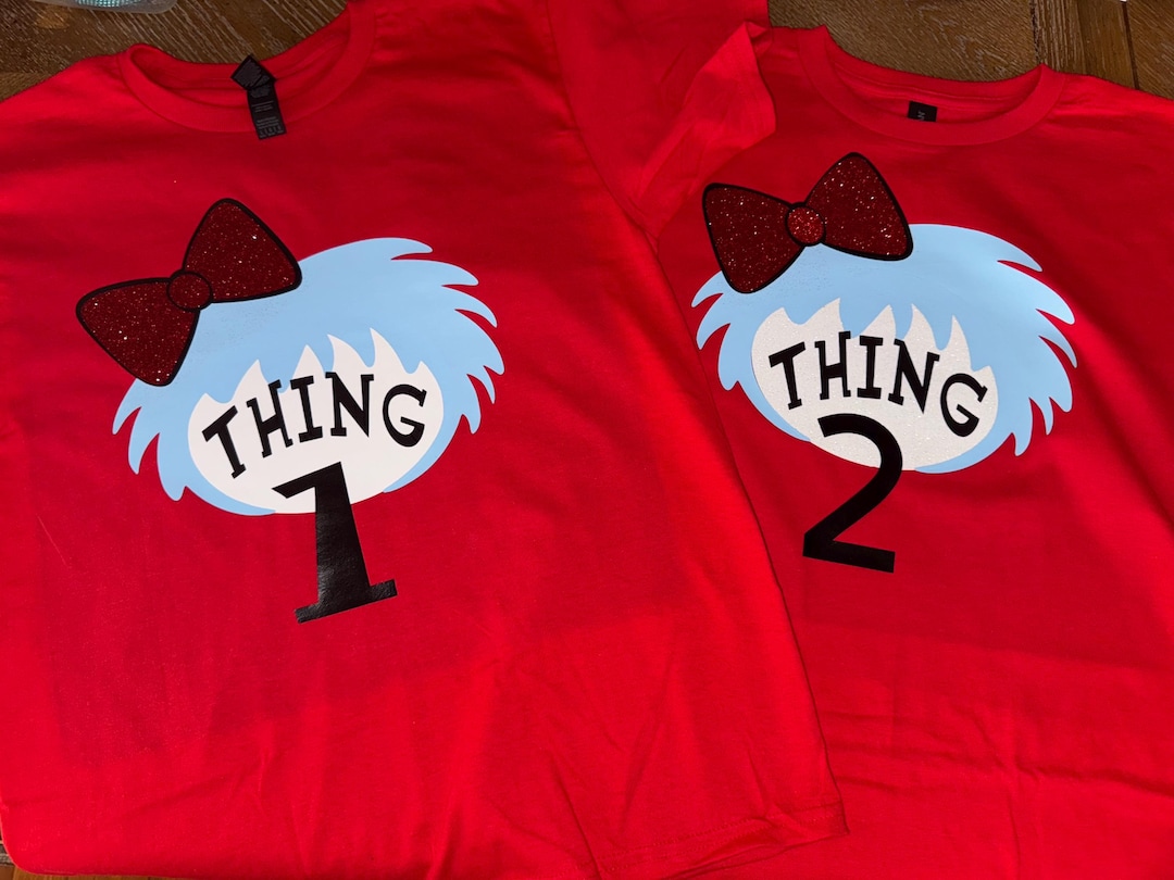 Thing 1 Thing 2 Shirt - Etsy
