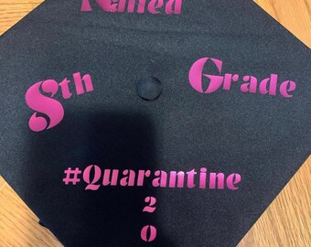 Custom Graduation Cap Without Bow, BLING 3D Paper Flowers, Graduation ...