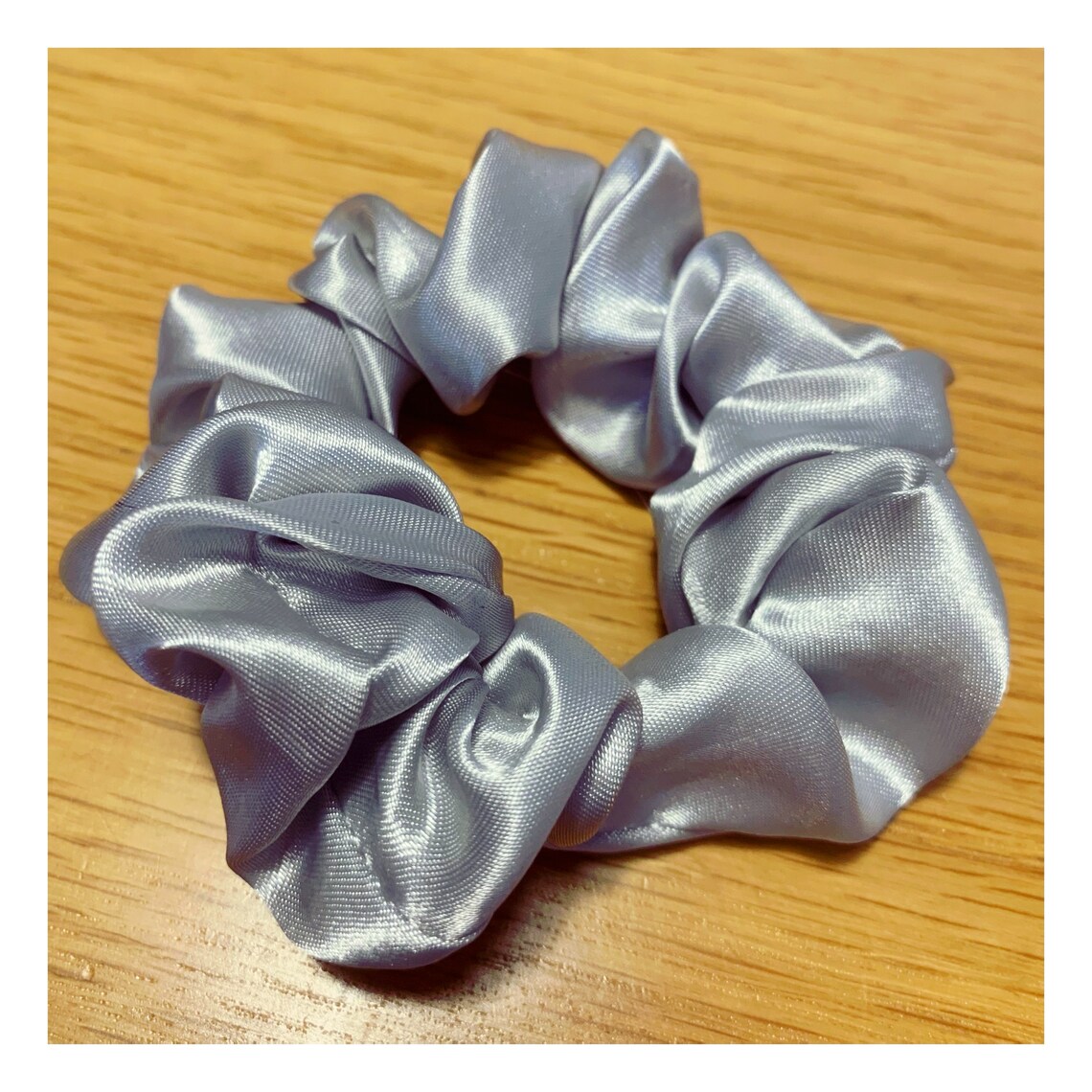 Grey Silk Scrunchie Silver Silk Scrunchie Hair Accessories | Etsy