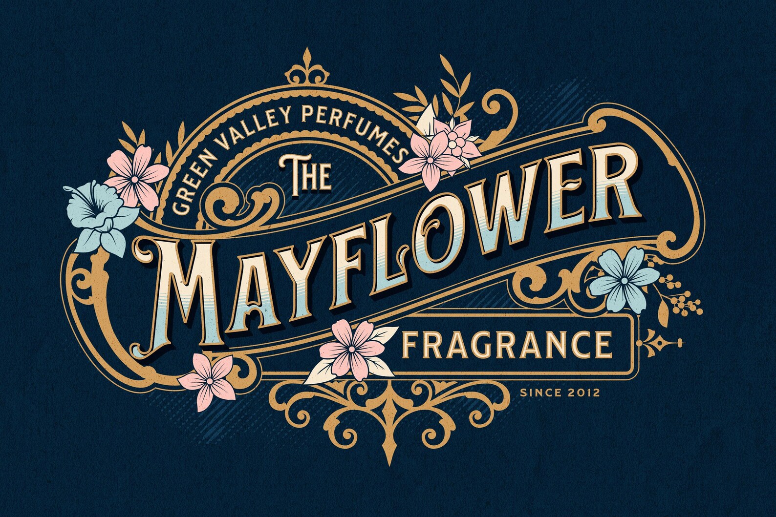 Custom Fragrance Company Logo, Custom Logo Victorian, Vintage Retro ...