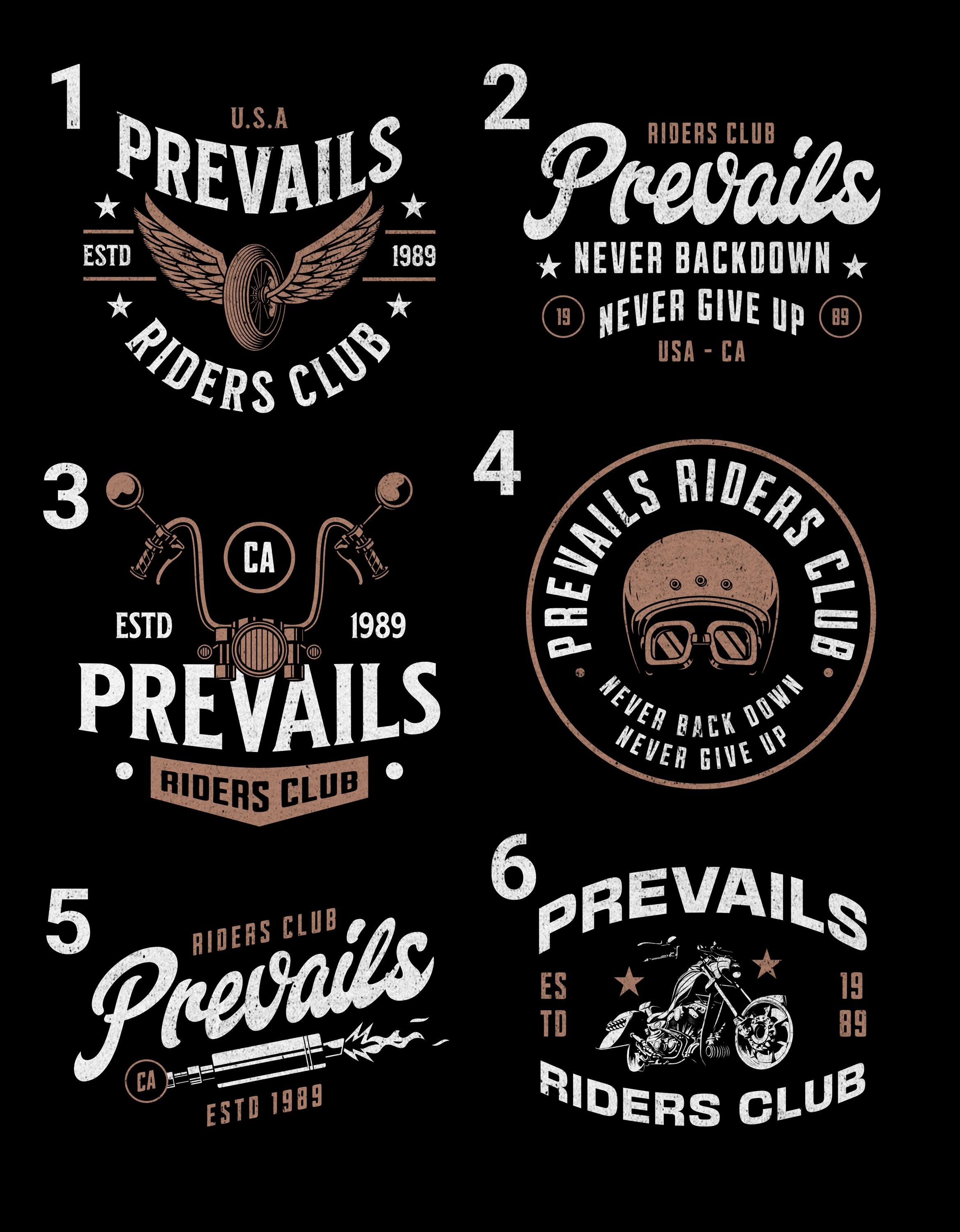 Custom Riders Club Logo Design Motorbike Club, Riders Club, Vintage ...
