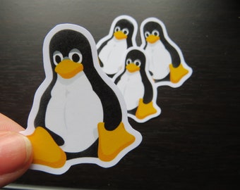 Tux Linux Sticker - Etsy