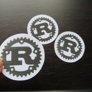 Rust Logo Sticker - Etsy