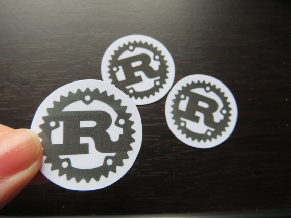 Rust Logo Sticker | Etsy