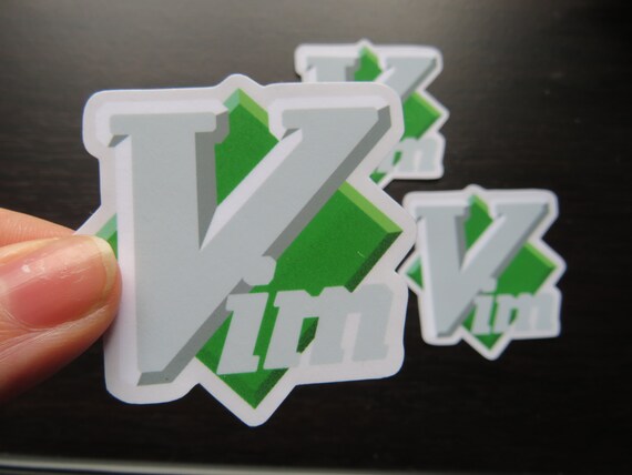 Vim Logo Sticker | Etsy