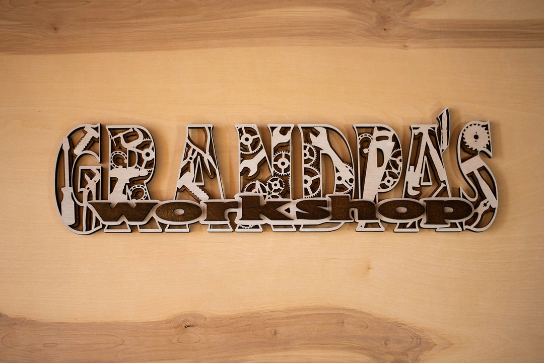 Grandpa's Work Shop SVG DXF - Etsy