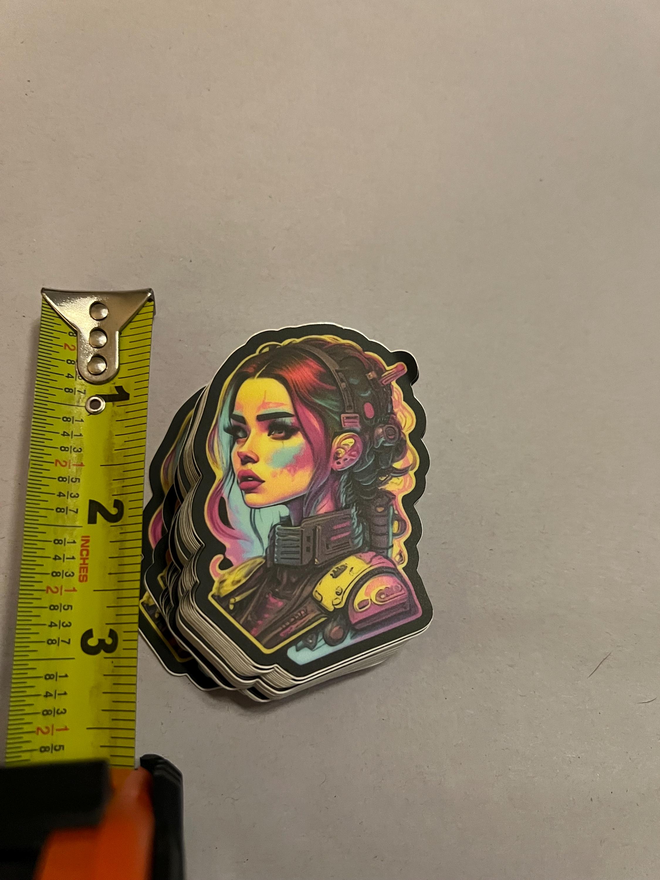 Surge Overkill Cyberpunk Girl Sticker (X2) SPK-100 - Etsy