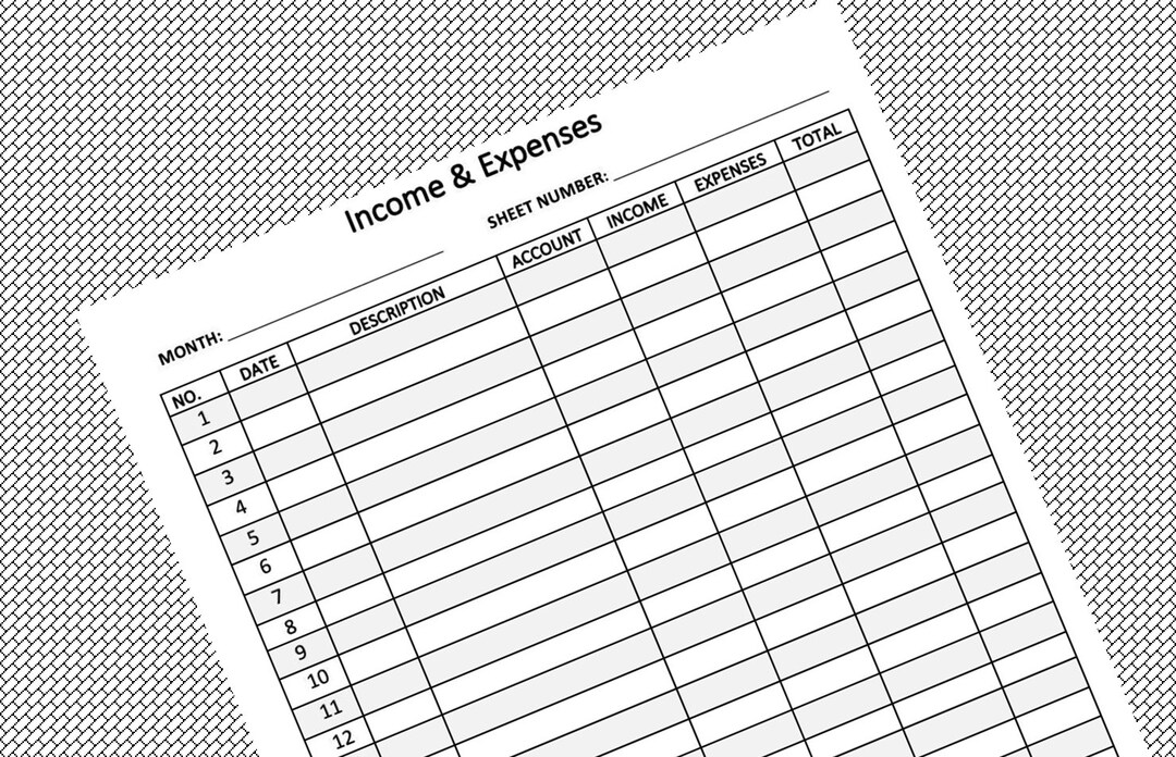 Accounting Ledger Print - Etsy