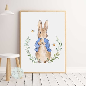 Peter Rabbit Nursery Decor, Baby Nursery Wall Art, Baby Shower Gift ...