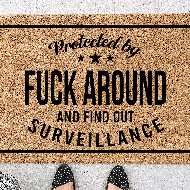 Rude Door Mat - Etsy