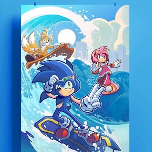 Sonic Riders Sonic Art - Etsy