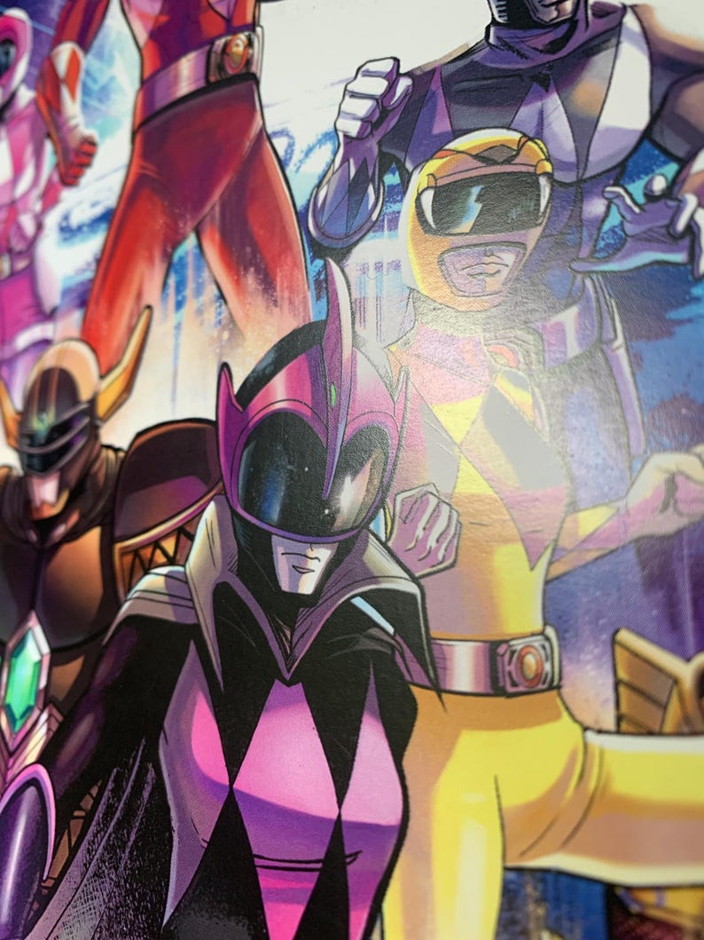 Mighty Morphin Power Rangers A4 Comic Poster Art Print - Etsy