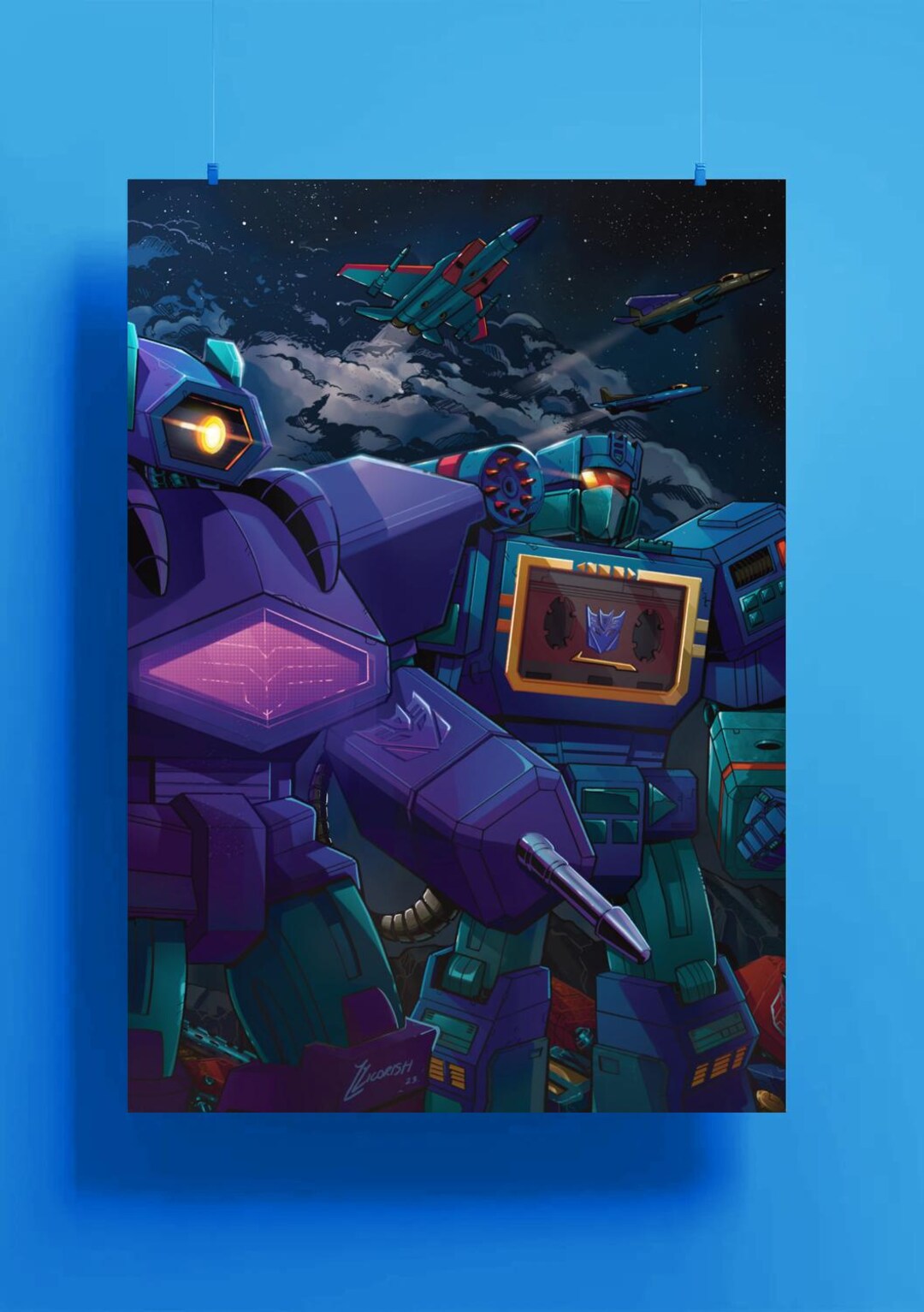 Decepticon Soundwave Shockwave Poster Art Print - Etsy