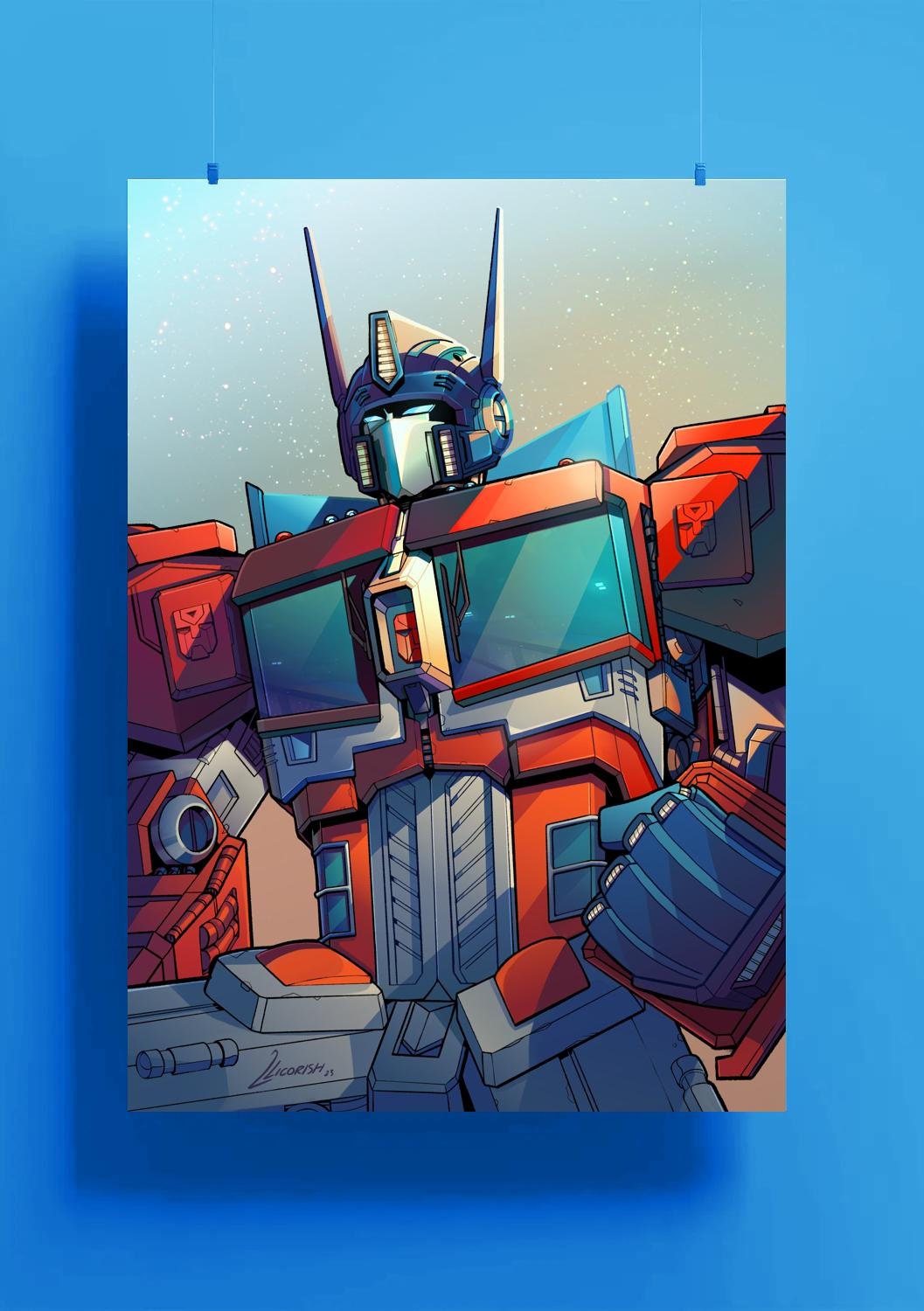 Transformers Optimus Prime Poster Art Print - Etsy