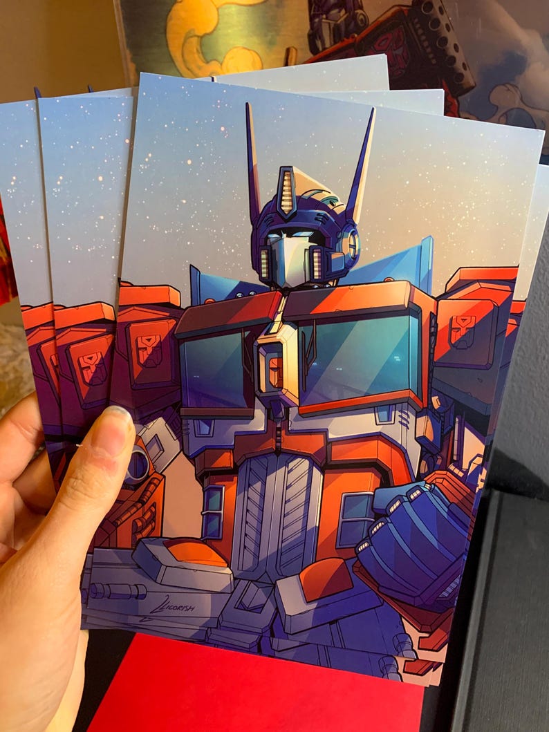 Transformers Optimus Prime Poster Art Print - Etsy