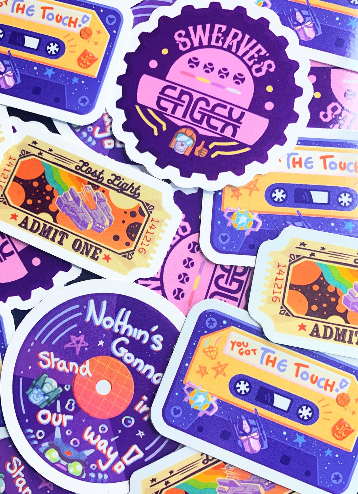 Transformers Inspired MTMTE / G1 Stickers (sparkly, Holographic, Gloss ...