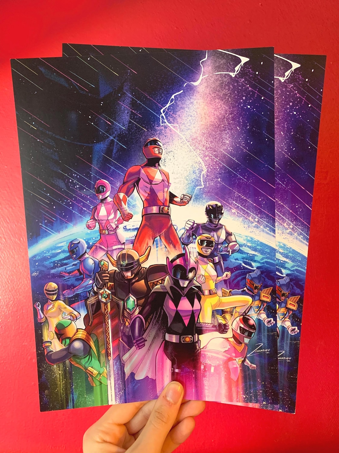 Mighty Morphin Power Rangers A4 Comic Poster Art Print - Etsy