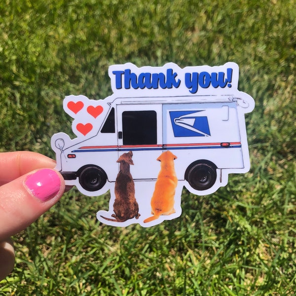 Thank You Postal Service Stickers - Etsy