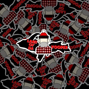 Upper Peninsula of Michigan Yooper Sticker Yooper Sticker Michigan UP ...