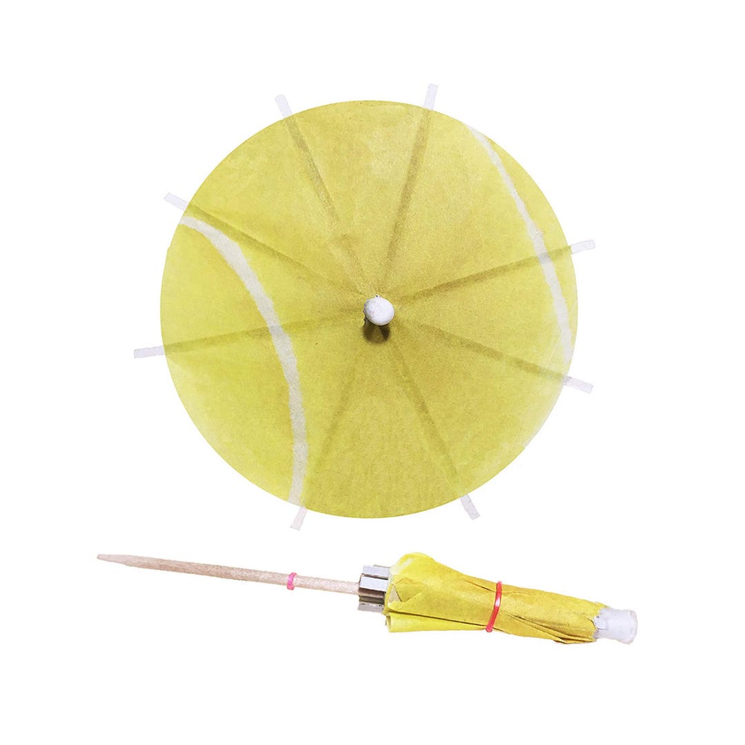 25 X Tennis Ball Cocktail Umbrellas, Sports Party Decorations - Etsy