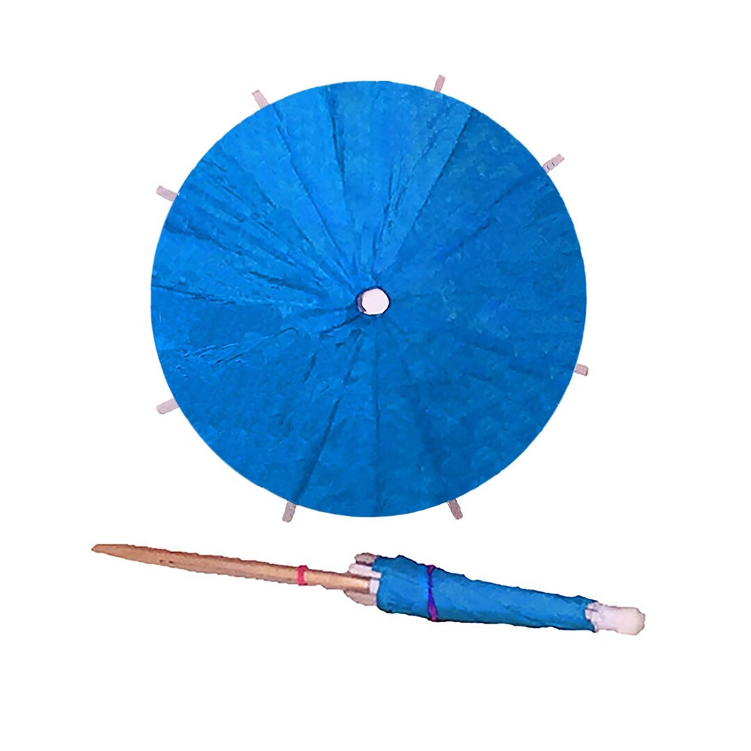 25 X Sky Blue Cocktail Umbrellas - NEW Sky Blue Drink Umbrellas - Etsy