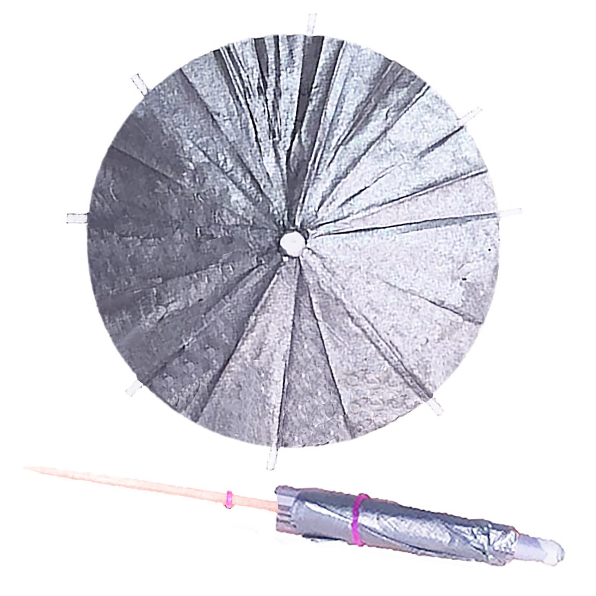 8 X Silver Satin Cocktail Umbrellas NEW Silver Satin Drink Umbrellas - Etsy