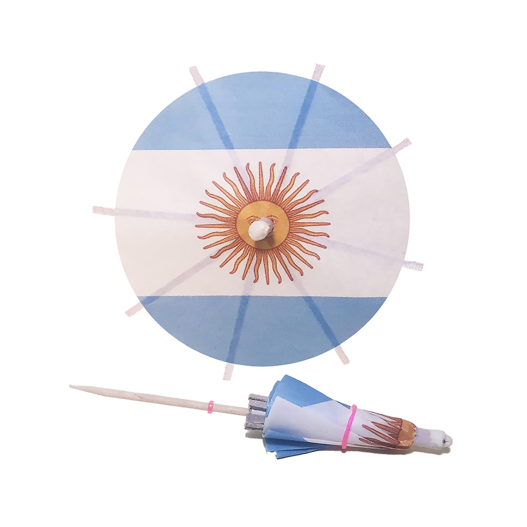 25 X Argentina Flag Cocktail Umbrellas - Handmade Party Decorations - Etsy