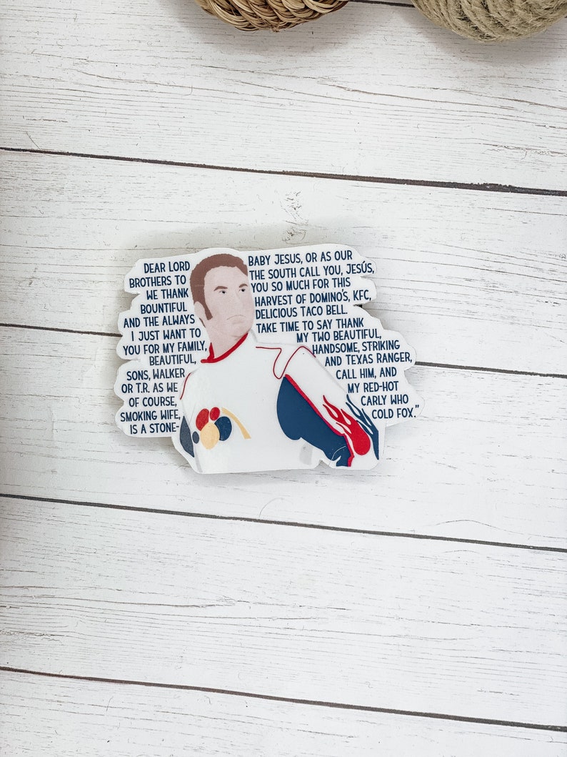 Ricky Bobby Sticker, Talledega Nights - Etsy