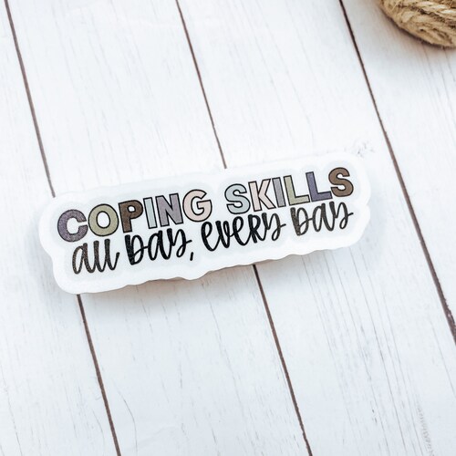 Waterproof Counselor Sticker School Counselor Coping Skills - Etsy