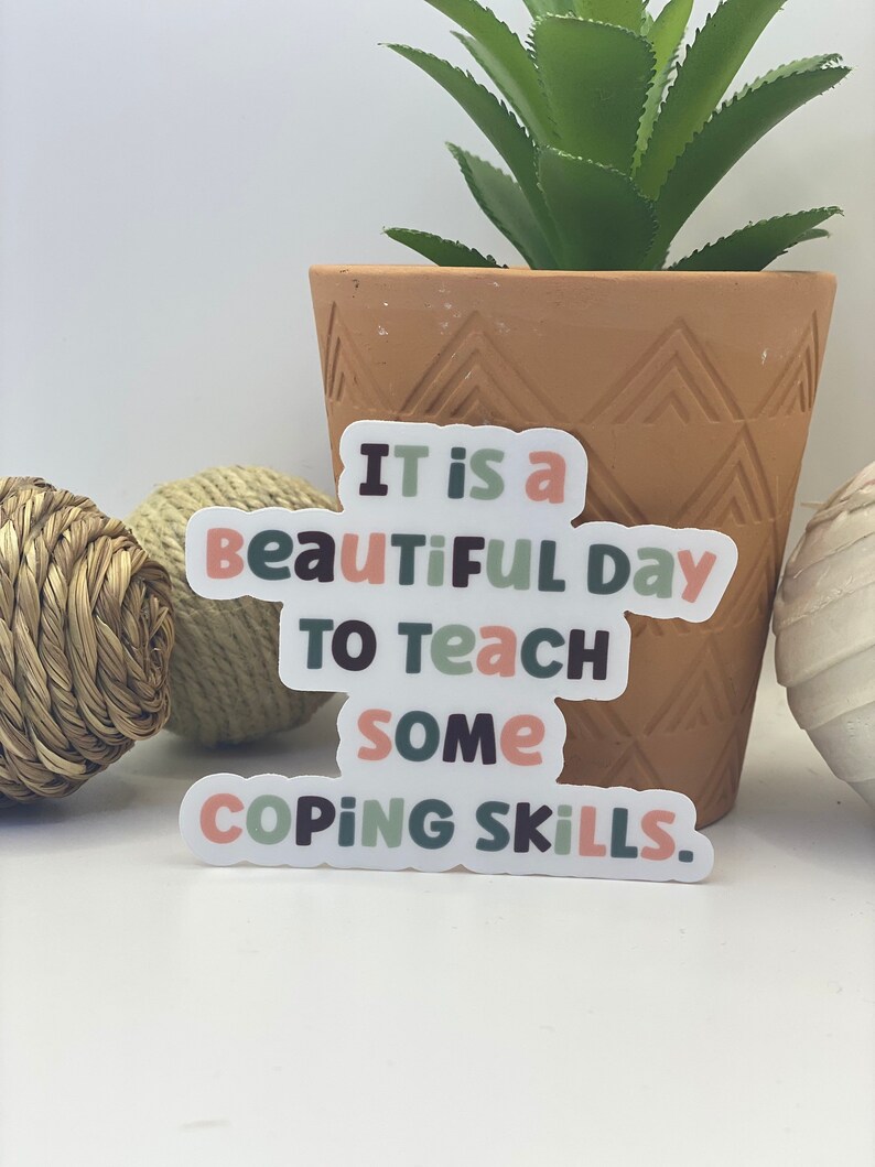 Waterproof Counselor Sticker School Counselor Coping Skills - Etsy