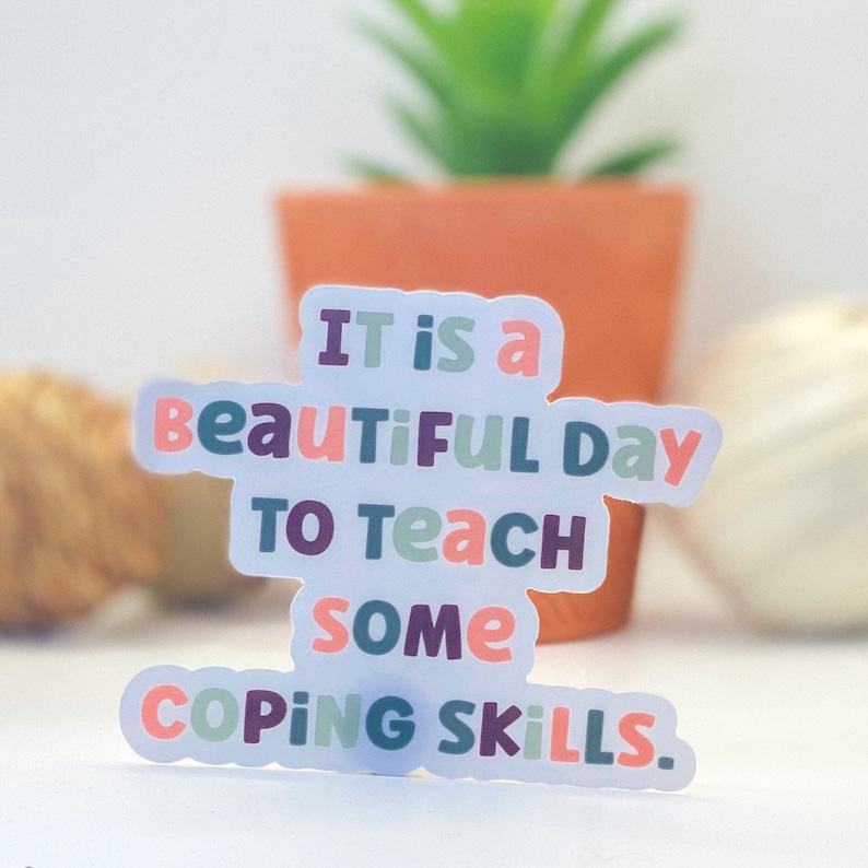 Waterproof Counselor Sticker School Counselor Coping Skills - Etsy