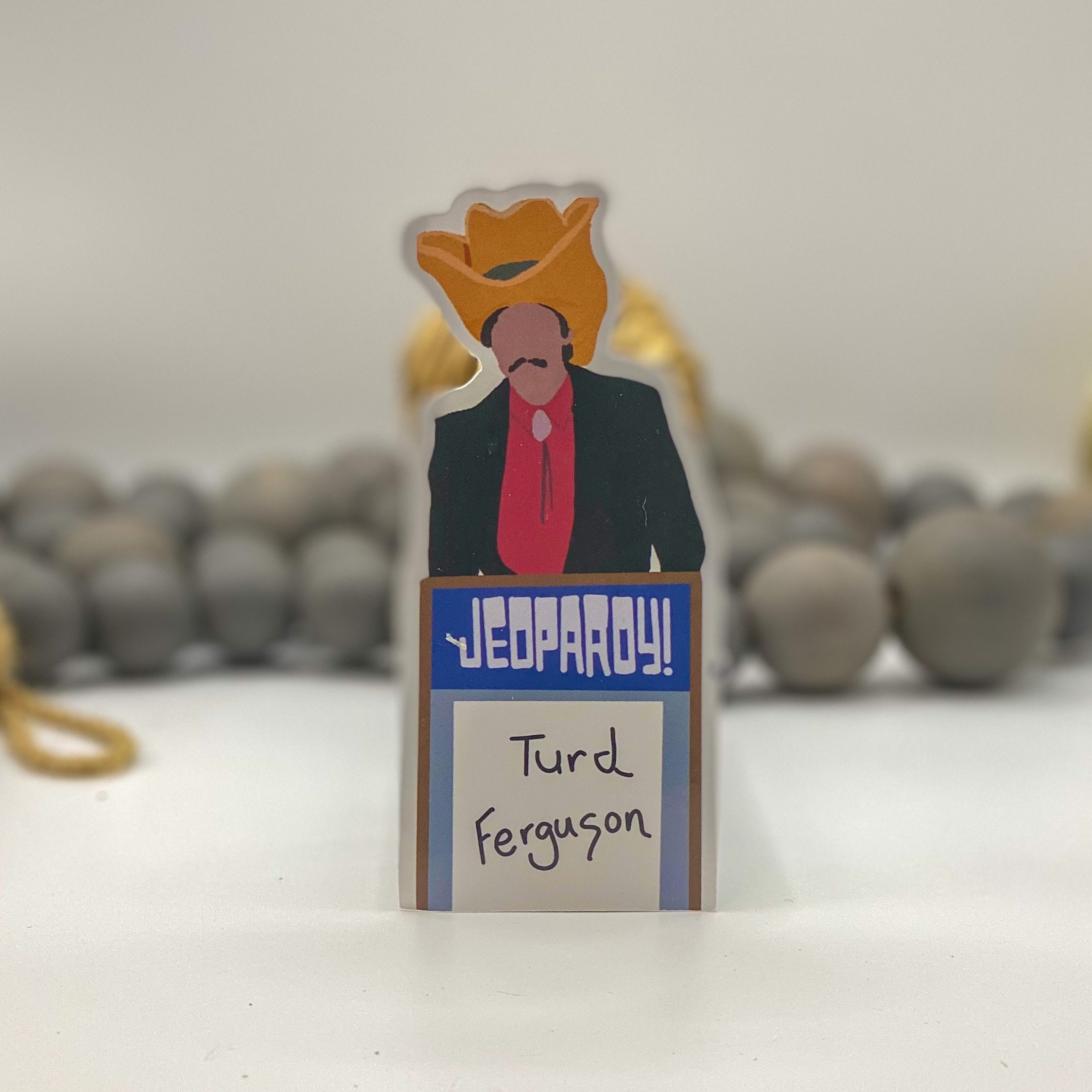 Waterproof Turd Ferguson Celebrity Jeopardy Sticker Norm - Etsy