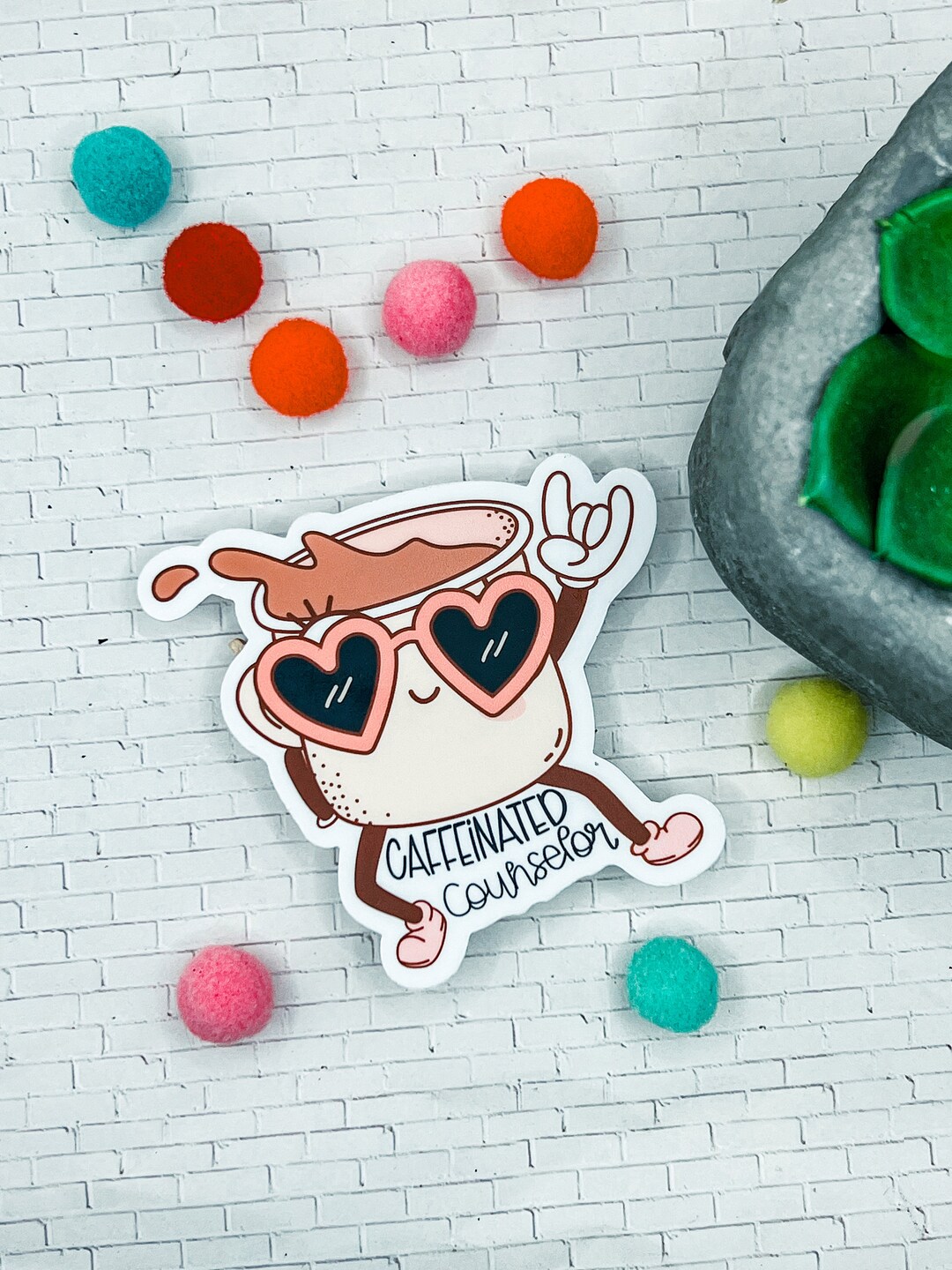 Waterproof Coffee Counseling Sticker, School Counselor Gift, Therapist ...