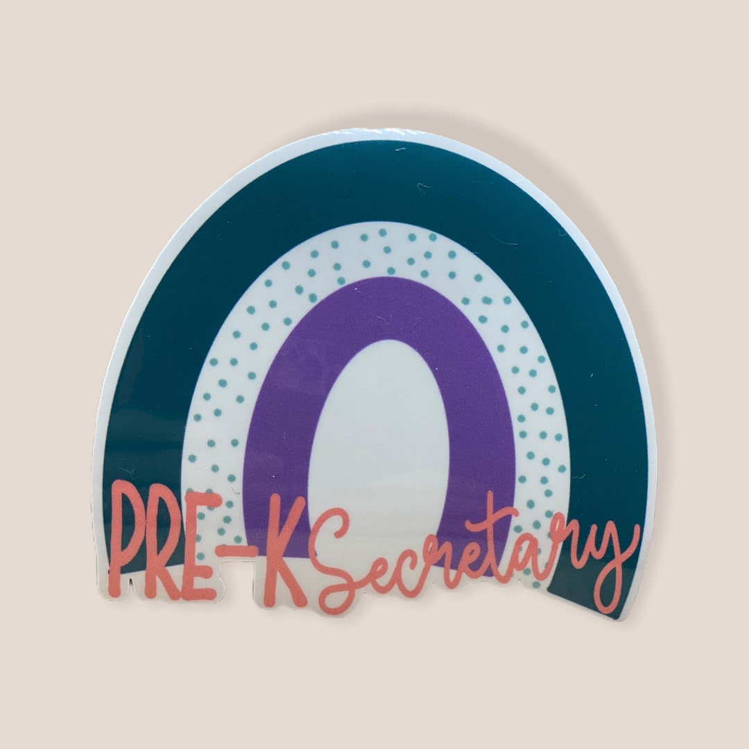 Preschool Secretary Sticker, School Secretary Gift, School Secretary ...