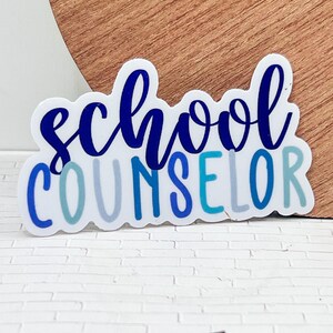 Waterproof School Counselor Sticker, School Counselor, Gifts for ...