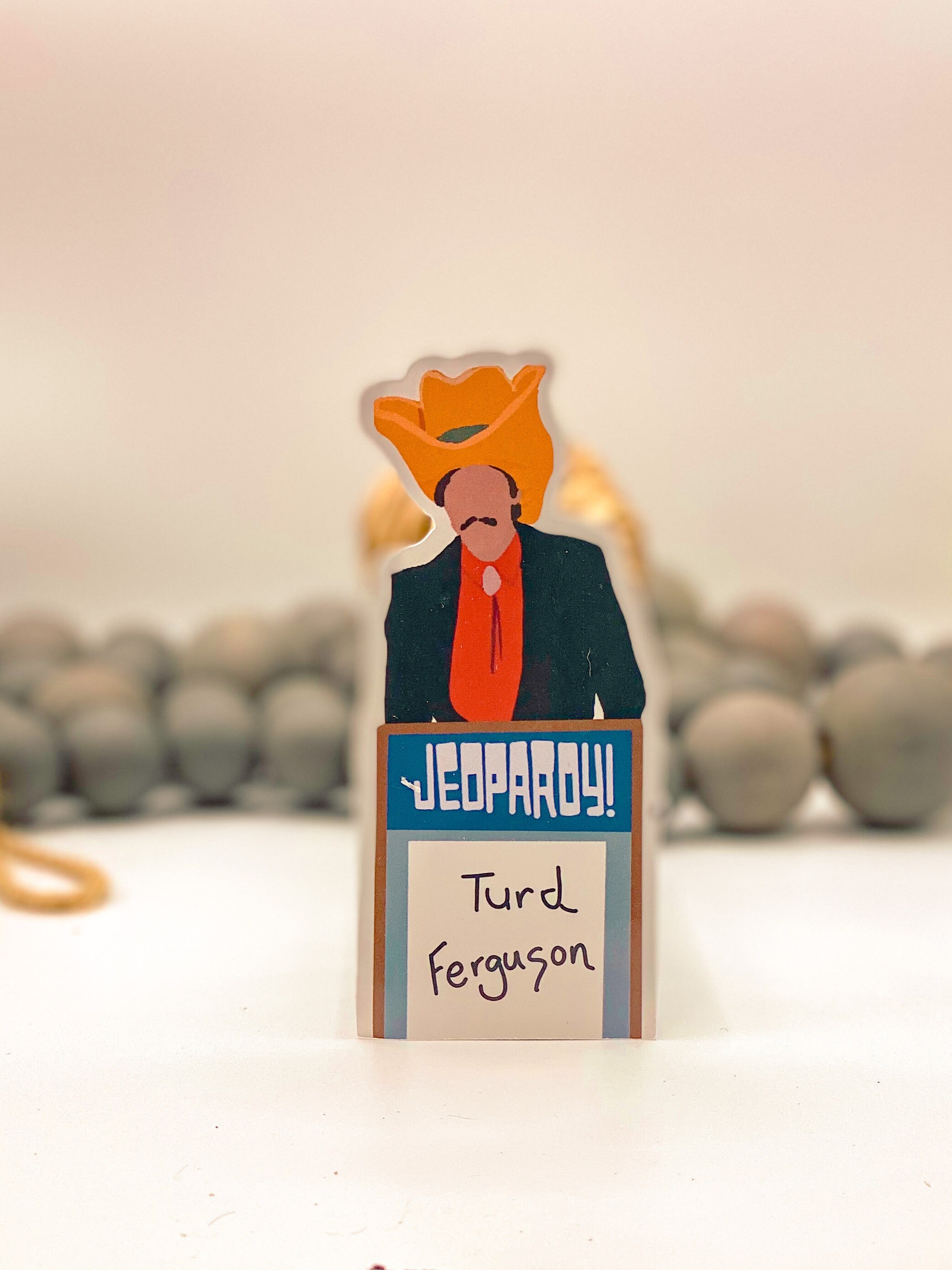 Waterproof Turd Ferguson Celebrity Jeopardy Sticker Norm - Etsy