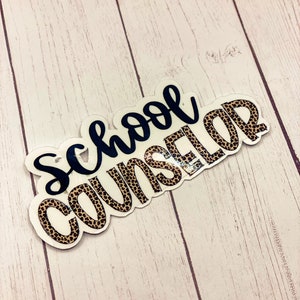Waterproof School Counselor Sticker, Appreciation Coffee Sticker ...