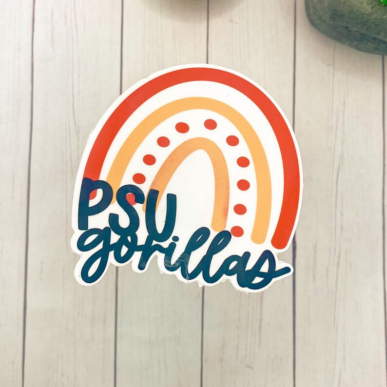 Pitt State Sticker PSU Sticker PSU Gorillas Pittsburg Ks - Etsy