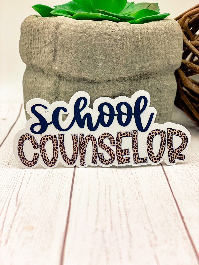Waterproof School Counselor Sticker, Appreciation Coffee Sticker ...