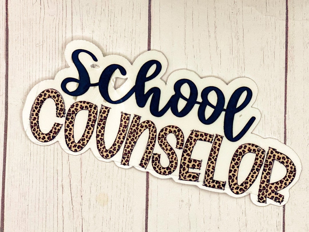 Waterproof School Counselor Sticker, Appreciation Coffee Sticker ...