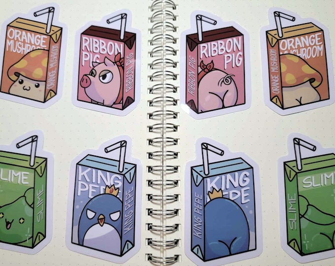 Maplestory MS 3" Double-sided Juice Box Stickers | Laptop, Water Bottle ...