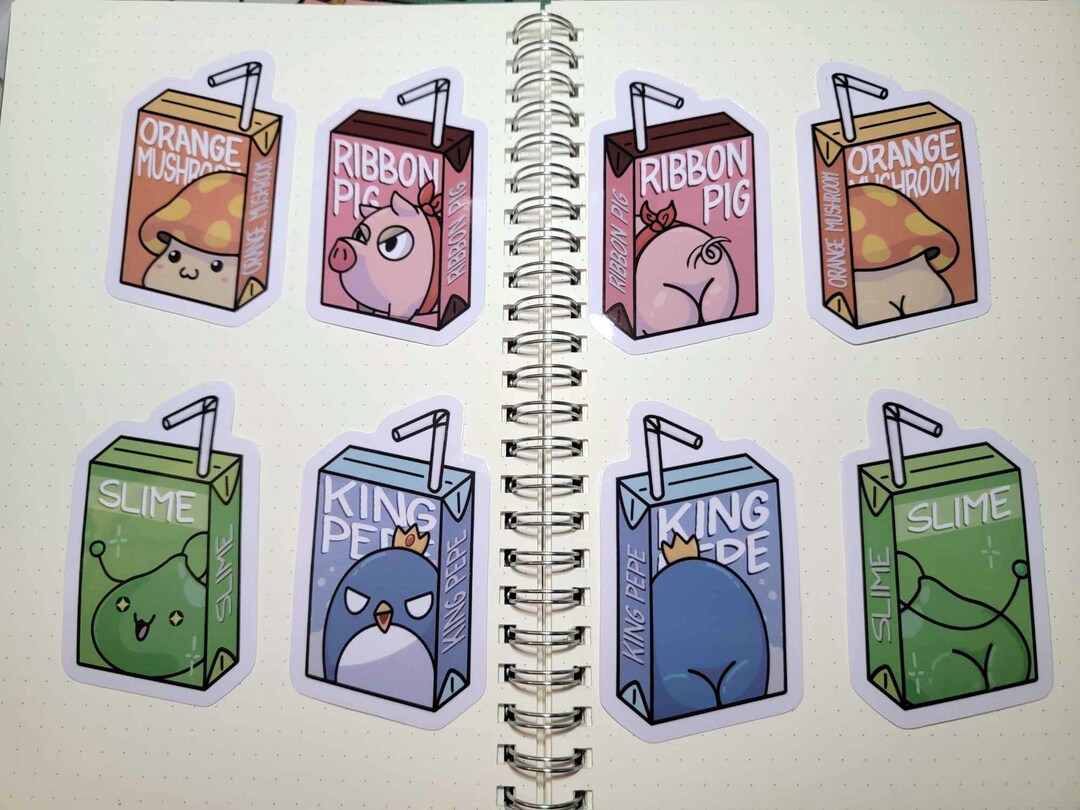 Maplestory MS 3" Double-sided Juice Box Stickers | Laptop, Water Bottle ...