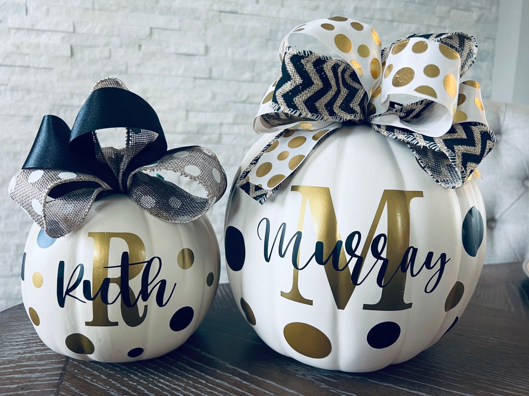 Personalized Pumpkins - FREE SHIPPING! - Etsy