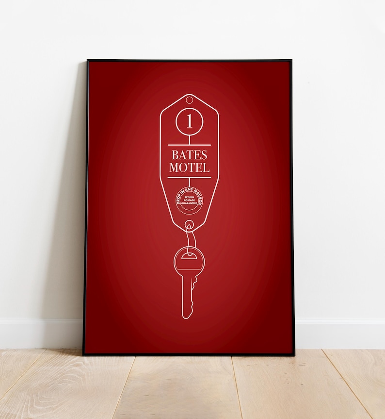 Bates Motel Key Print: Pyscho, Alfred Hitchcock, Bates Motel, Movie ...