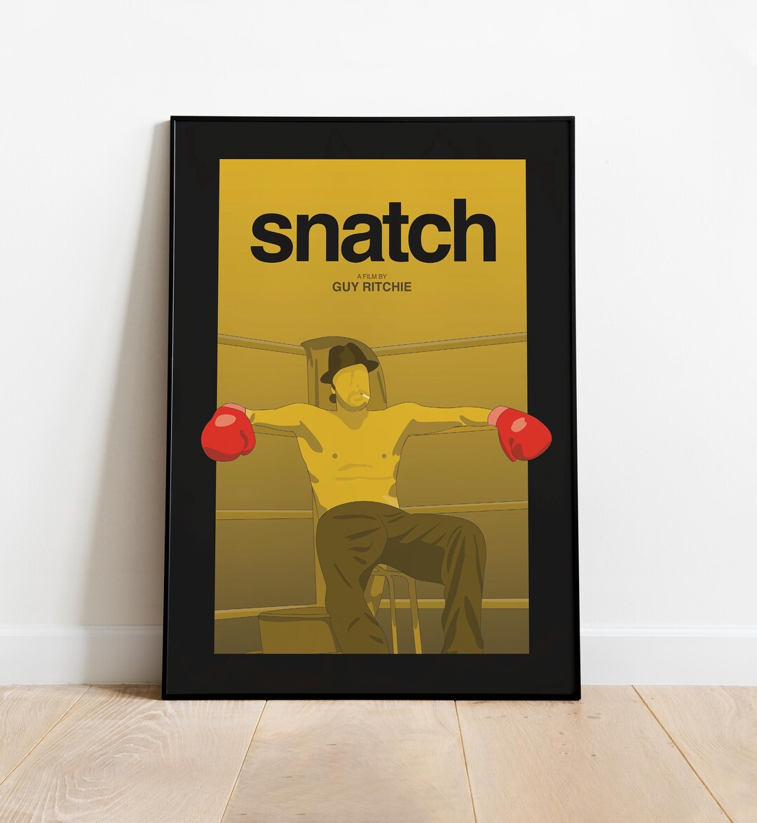 Snatch Movie Poster: Guy Ritchie Film Art, Brad Pitt (digital Download ...