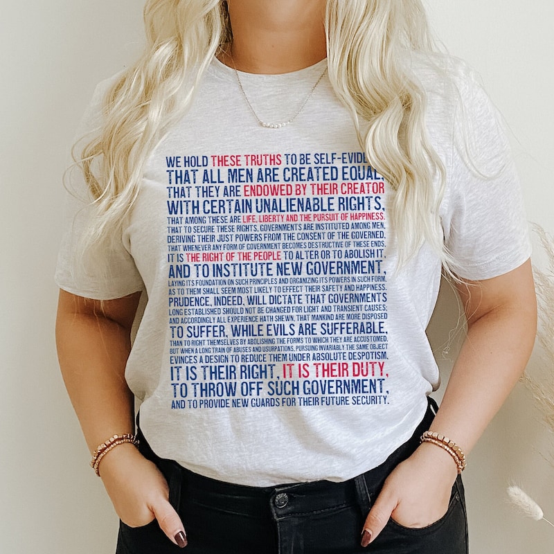 Declaration of Independence Shirt - Etsy