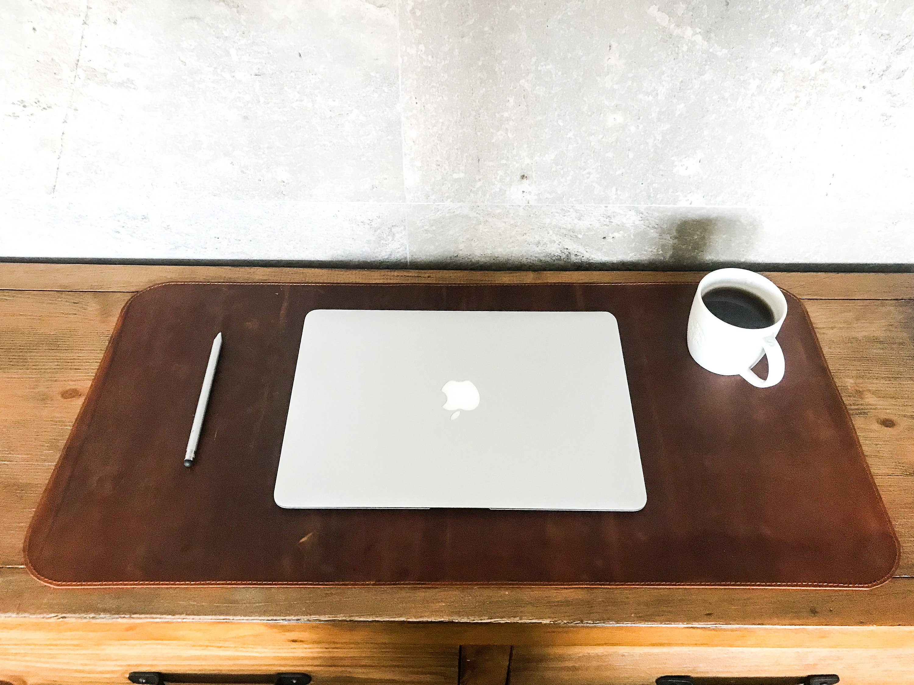 Custom Size Personalized Leather Desk Mat, Table, Desk Mat Custom Size ...