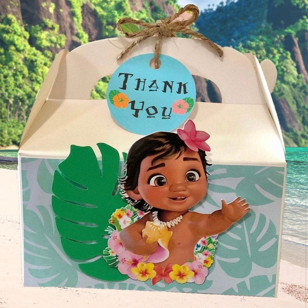 Moana Favor Boxes - Etsy